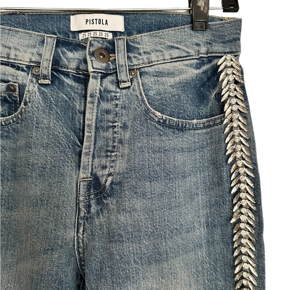 pistola | Jeans | Pistola Herringbone Crystal Jeans | Poshmark